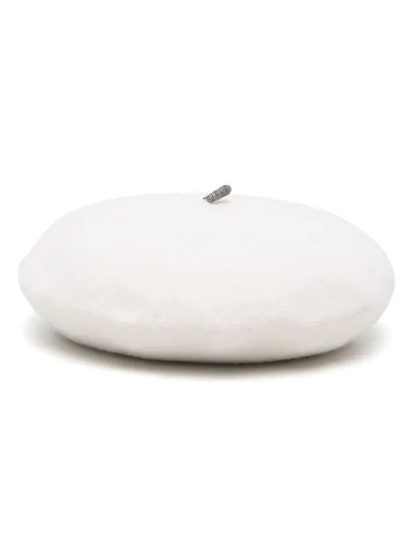 Brunello Cucinelli Wool Cap - White
