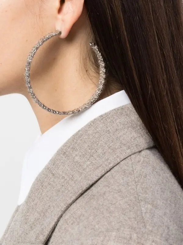Brunello Cucinelli Chunky Hoop Earrings