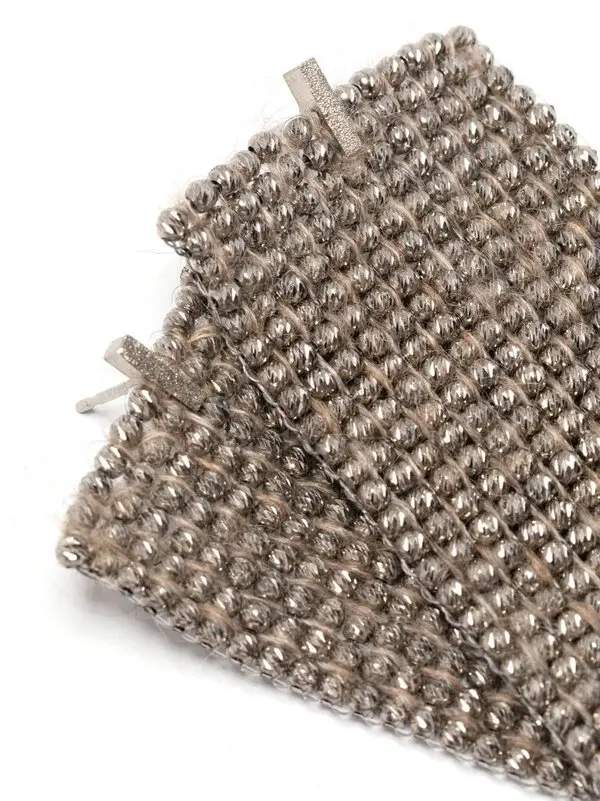 Brunello Cucinelli Rectangular Mesh Earrings