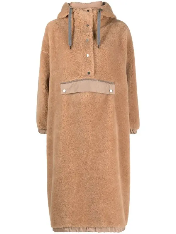 Brunello Cucinelli Faux-fur Midi Cape