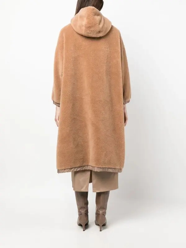 Brunello Cucinelli Faux-fur Midi Cape