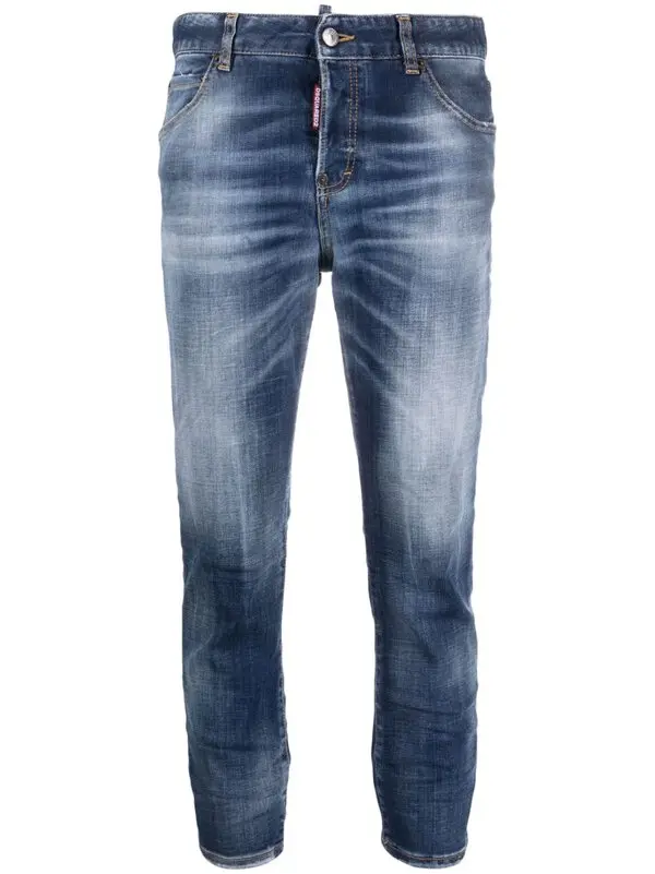 Dsquared2 Distressed Cropped Jeans