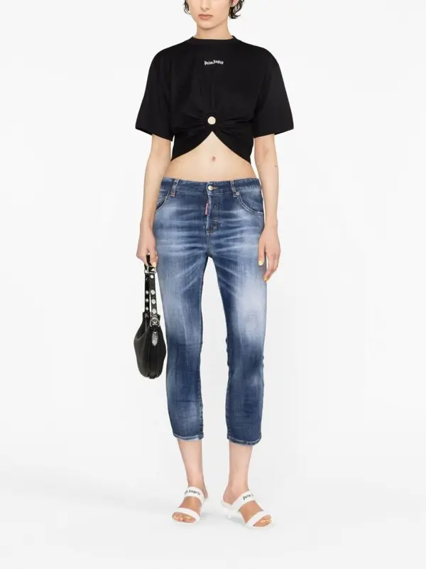 Dsquared2 Distressed Cropped Jeans