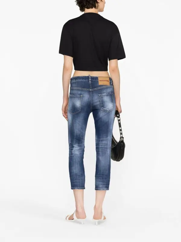 Dsquared2 Distressed Cropped Jeans
