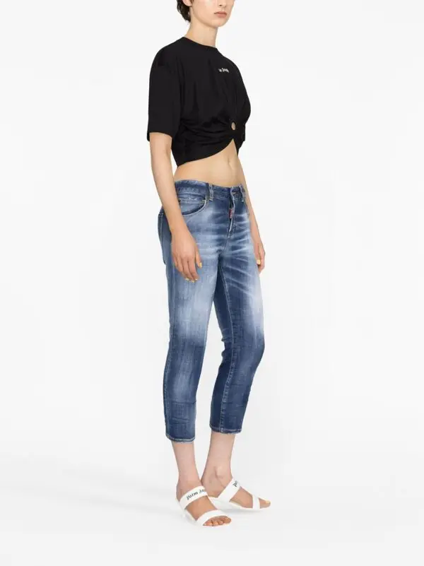 Dsquared2 Distressed Cropped Jeans