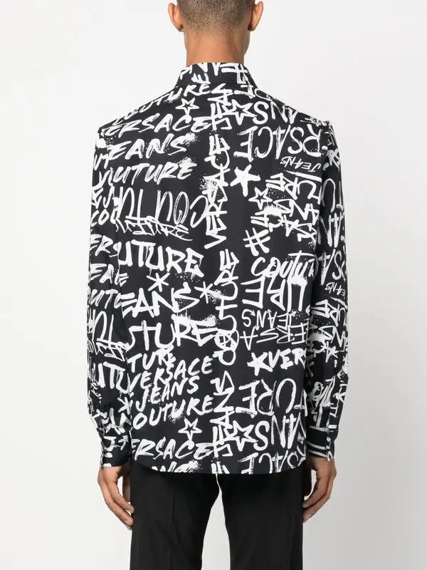 Versace Logo-print Cotton Shirt
