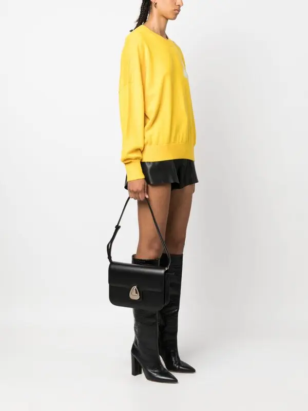 A.p.c. Astra Leather Shoulder Bag - Black