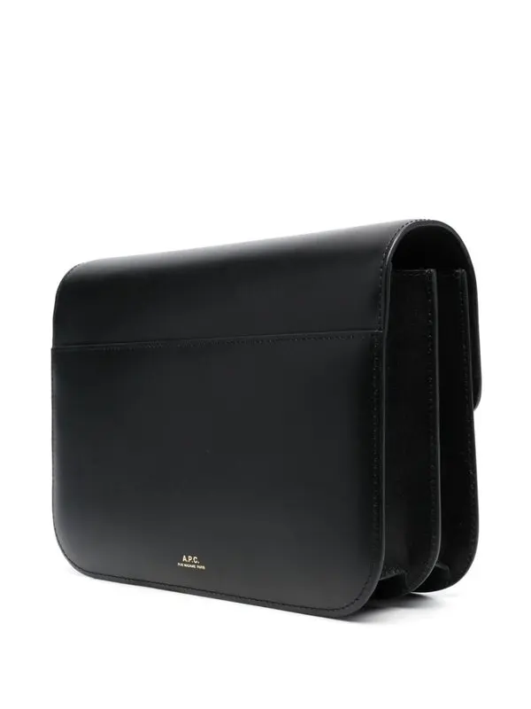 A.p.c. Astra Leather Shoulder Bag - Black