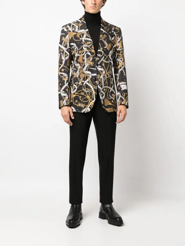 Moschino Pressed-crease Tailored Trousers
