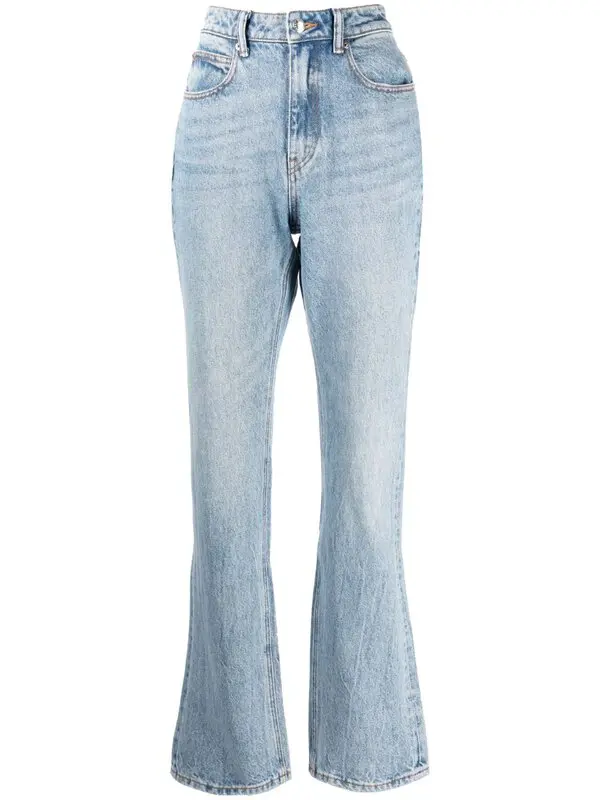 Alexander Wang Fly High-rise Slim-fit Jeans