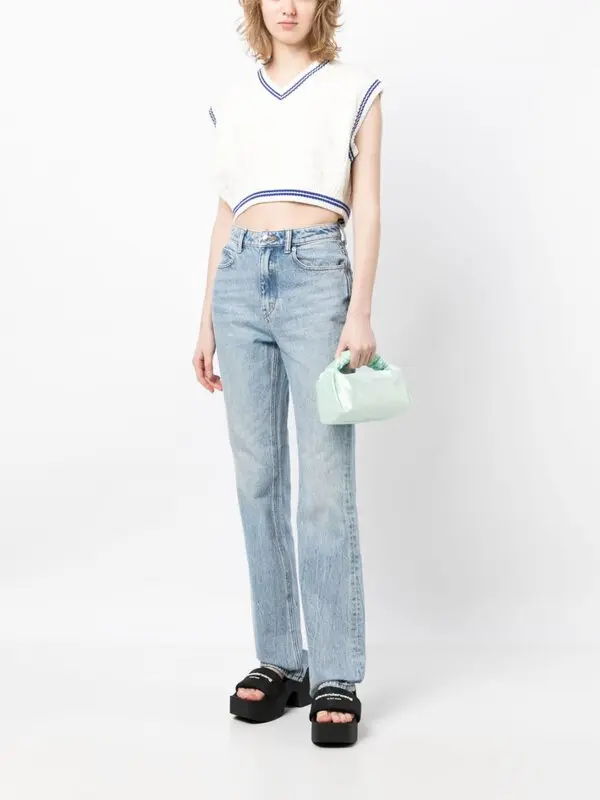 Alexander Wang Fly High-rise Slim-fit Jeans