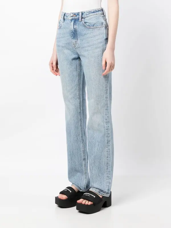 Alexander Wang Fly High-rise Slim-fit Jeans