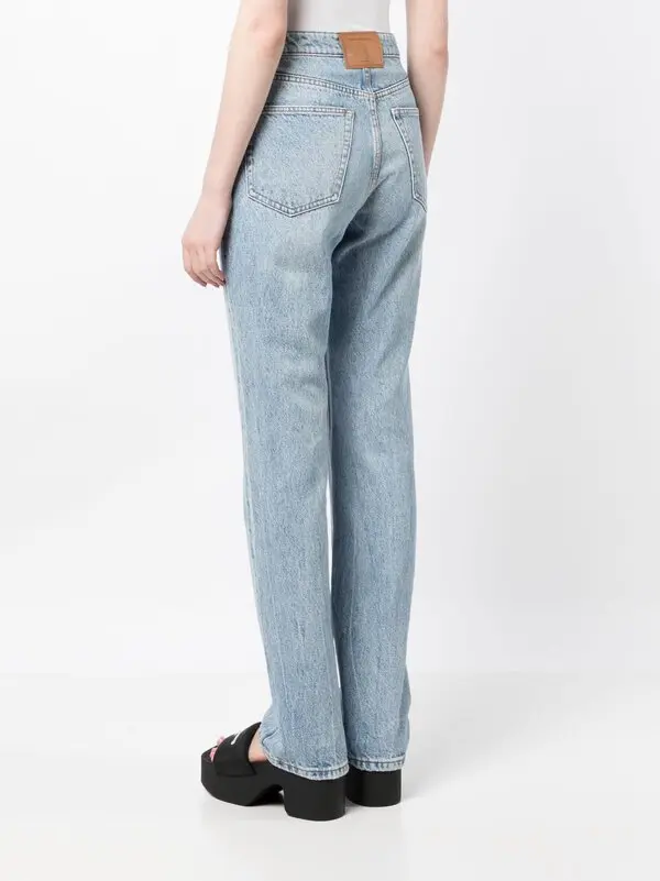 Alexander Wang Fly High-rise Slim-fit Jeans