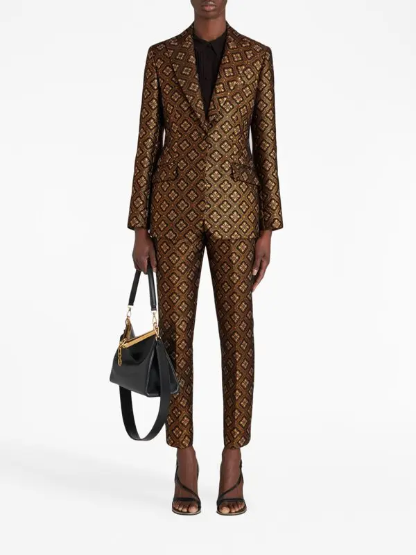 Etro Geometric-pattern Jacquard Blazer