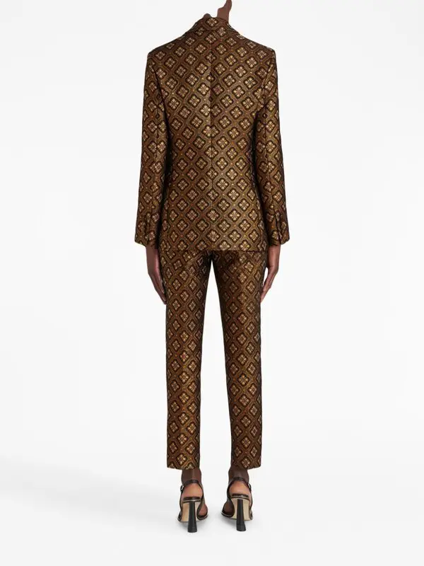 Etro Geometric-pattern Jacquard Blazer