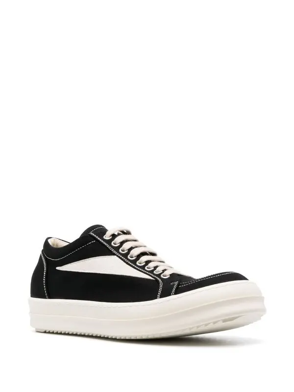 Rick Owens Two-tone Lace-up Sneakers