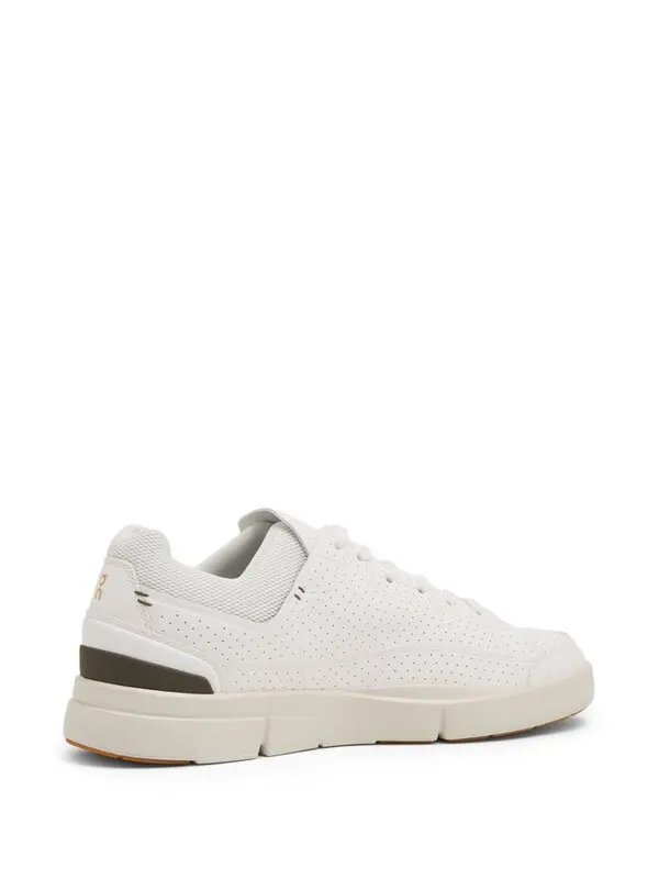 On Logo-print Perforated Low-top Sneakers