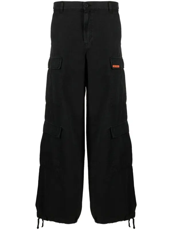 Heron Preston Mid-rise Cargo Trousers - Black