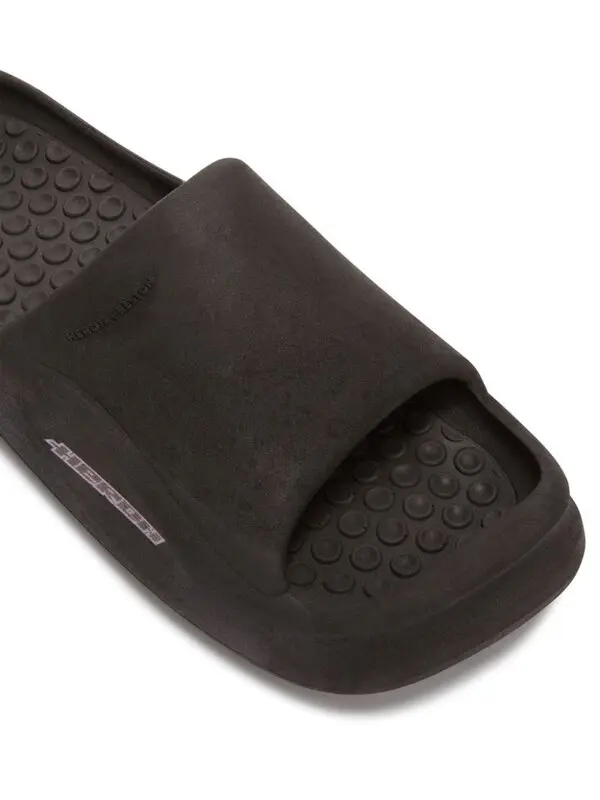 Heron Preston Moulded Flat Slides - Black
