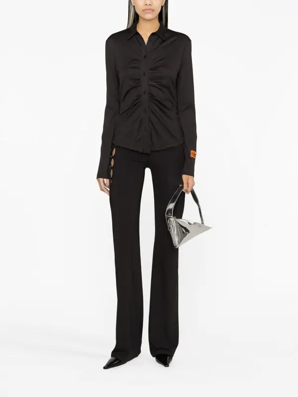 Heron Preston Lace-up Ruched Shirt
