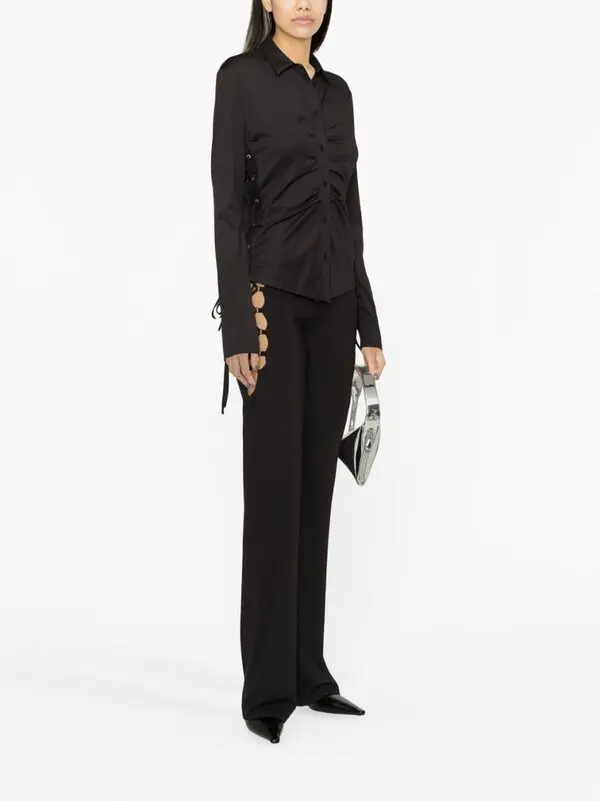 Heron Preston Lace-up Ruched Shirt