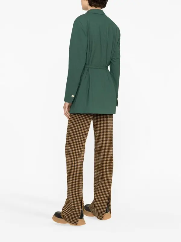 GANNI Off-centre Belted Blazer