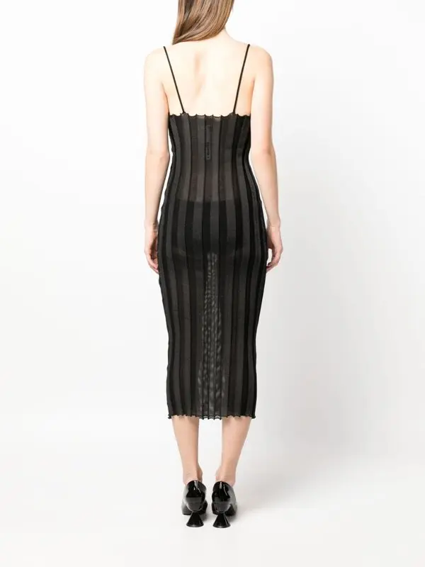 A. ROEGE HOVE Katrine Ribbed Midi Dress