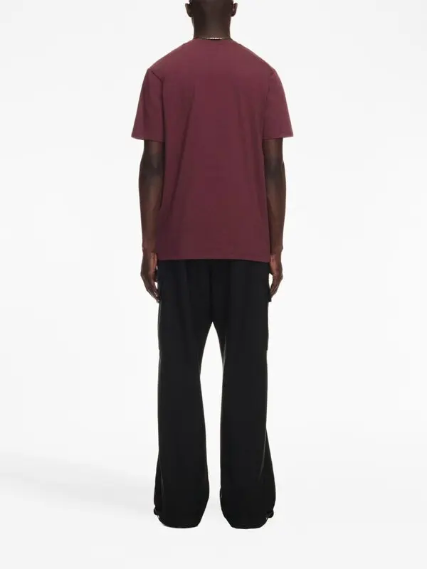 Off-White Logo-embroidered Cotton T-shirt