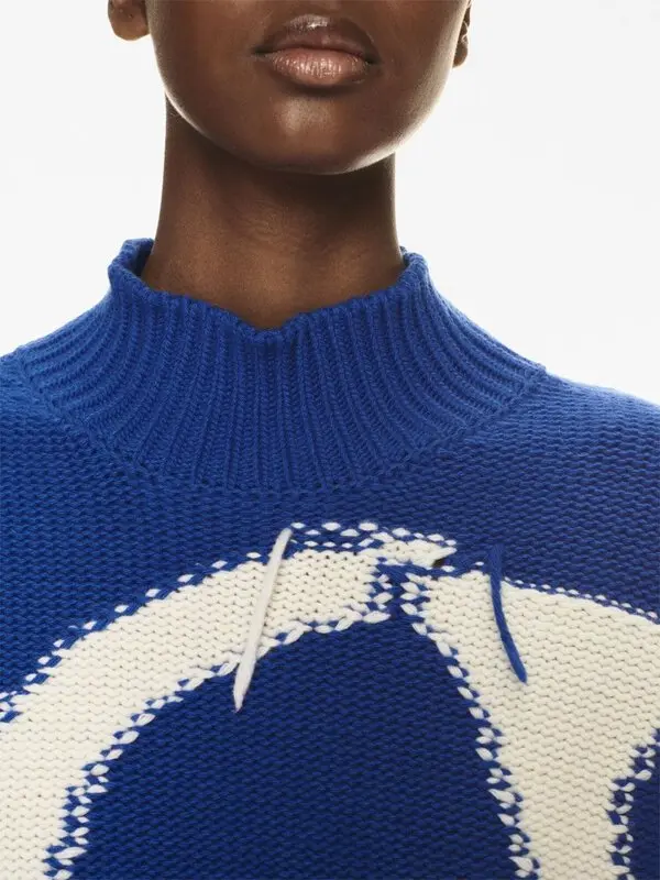 Off-White Logo-intarsia Wool Jumper