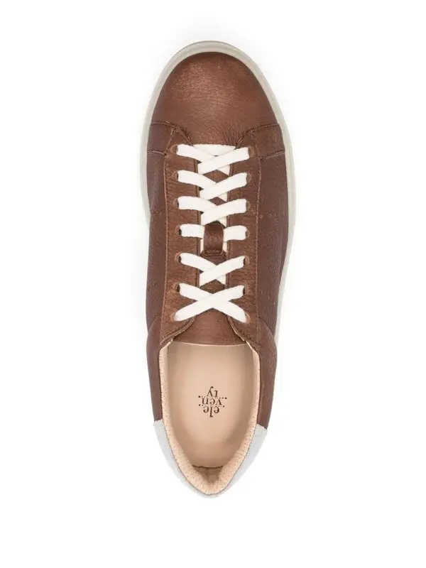 Eleventy Low-top Leather Sneakers