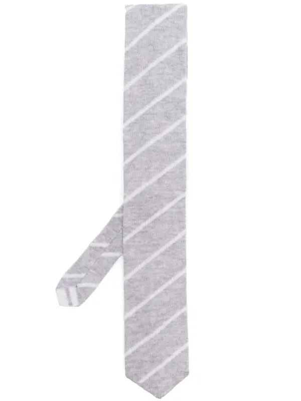 Eleventy Striped Wool Tie