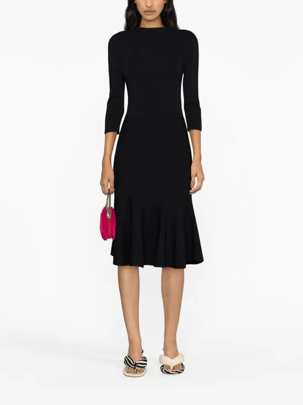 Stella McCartney Knitted Flared Midi Dress