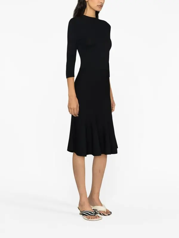 Stella McCartney Knitted Flared Midi Dress