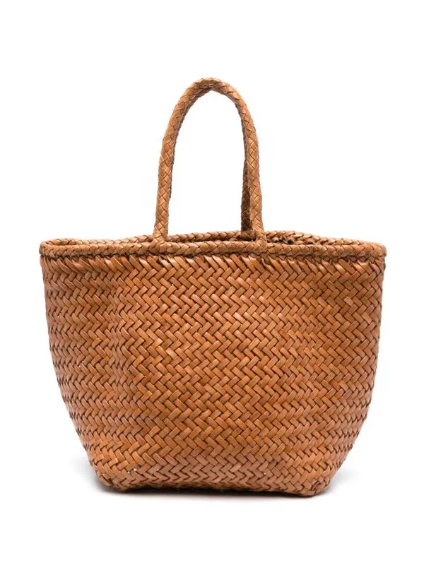 Dragon Diffusion Grace Woven Basket Bag - Brown