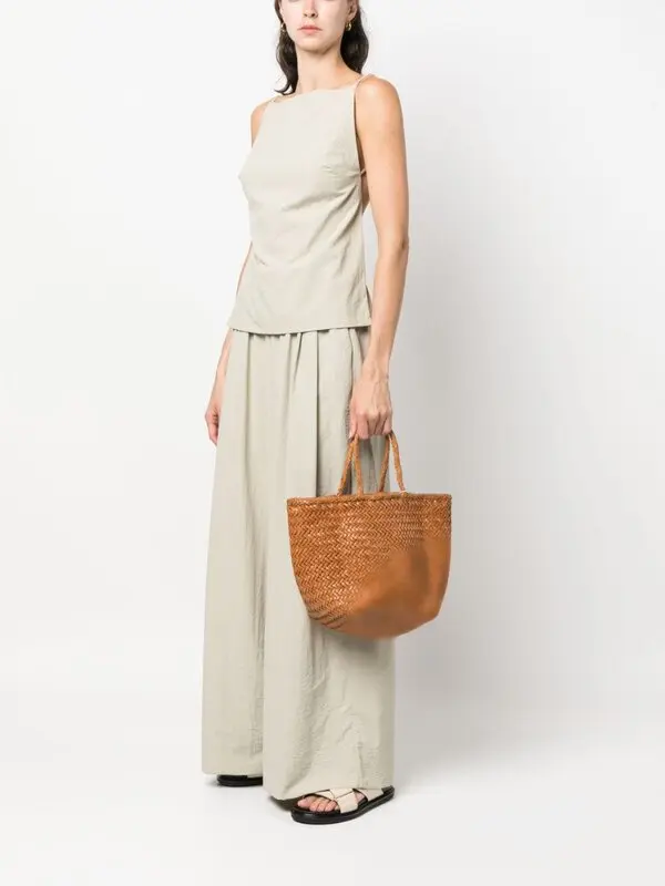 Dragon Diffusion Grace Woven Basket Bag - Brown