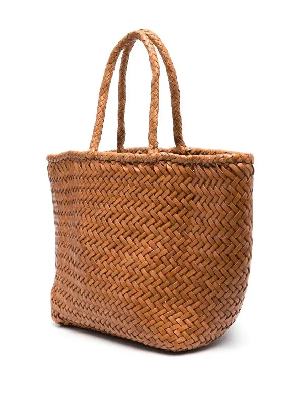 Dragon Diffusion Grace Woven Basket Bag - Brown