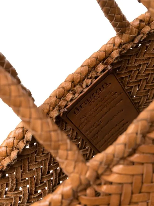 Dragon Diffusion Grace Woven Basket Bag - Brown