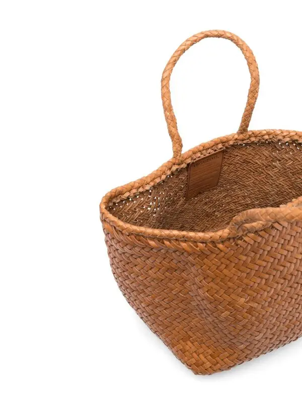 Dragon Diffusion Grace Woven Basket Bag - Brown