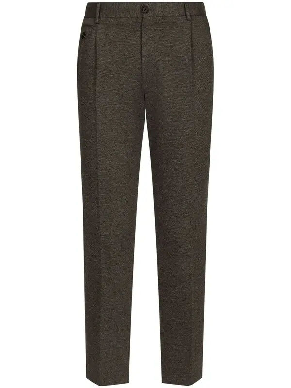 Dolce & Gabbana Pressed-crease Tailored Trousers - Grey