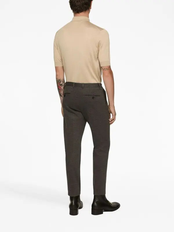 Dolce & Gabbana Pressed-crease Tailored Trousers - Grey