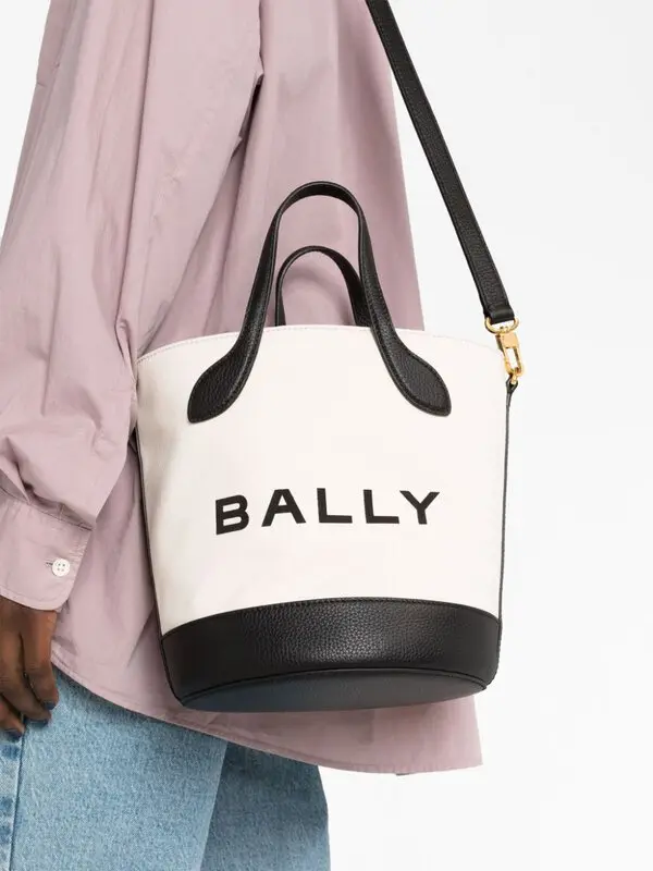 Bally Logo-print Leather Tote Bag