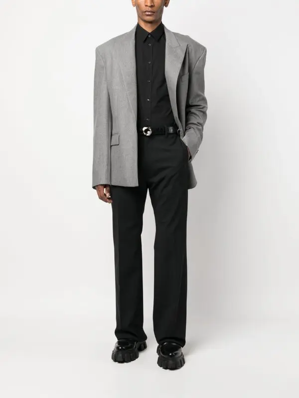 Dolce & Gabbana Long-sleeve Cotton-blend Shirt - Black