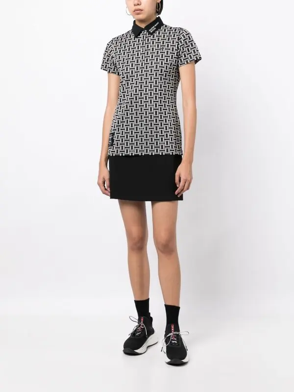 MASTER BUNNY EDITION Graphic-print Polo Top - Black