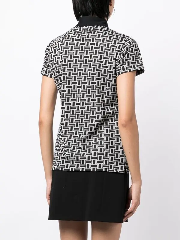 MASTER BUNNY EDITION Graphic-print Polo Top - Black