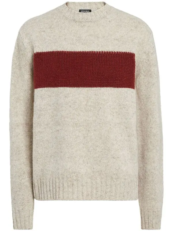Zegna Oasi Crew-neck Cashmere Jumper - White