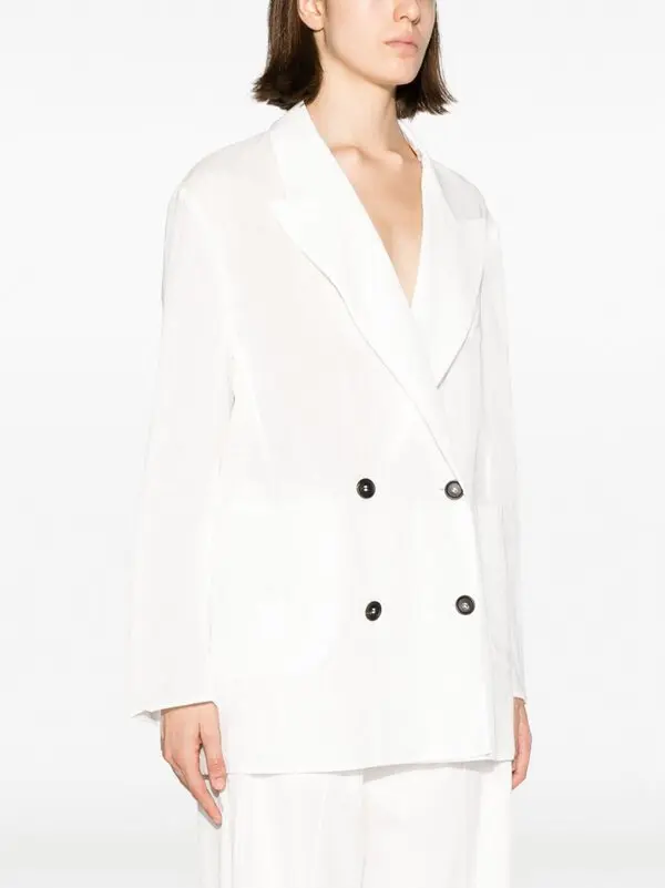 Brunello Cucinelli Double-breasted Cotton Blazer