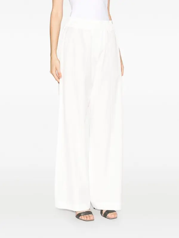 Brunello Cucinelli Exposed-seam Palazzo Trousers