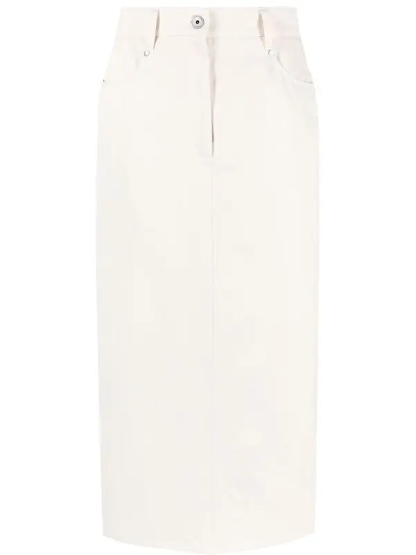 Brunello Cucinelli A-line Maxi Skirt - Neutrals