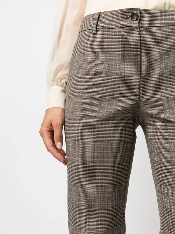 Moschino Checked Straight-leg Trousers