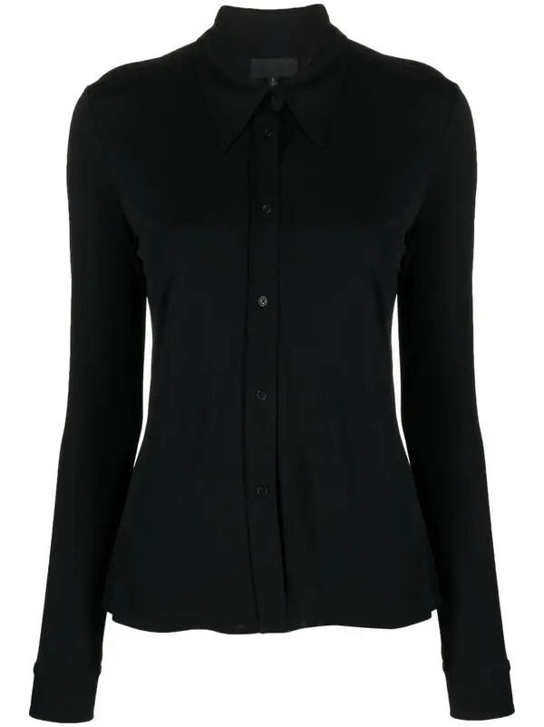 NILI LOTAN Celestine Buttoned Shirt - Black